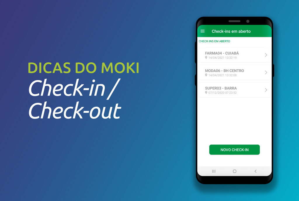 Check-in e Check-out: Acompanhe sua equipe